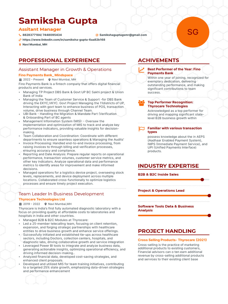 Samiksha Gupta - Asst - Manager - Compressed | PDF | Sales | Retail