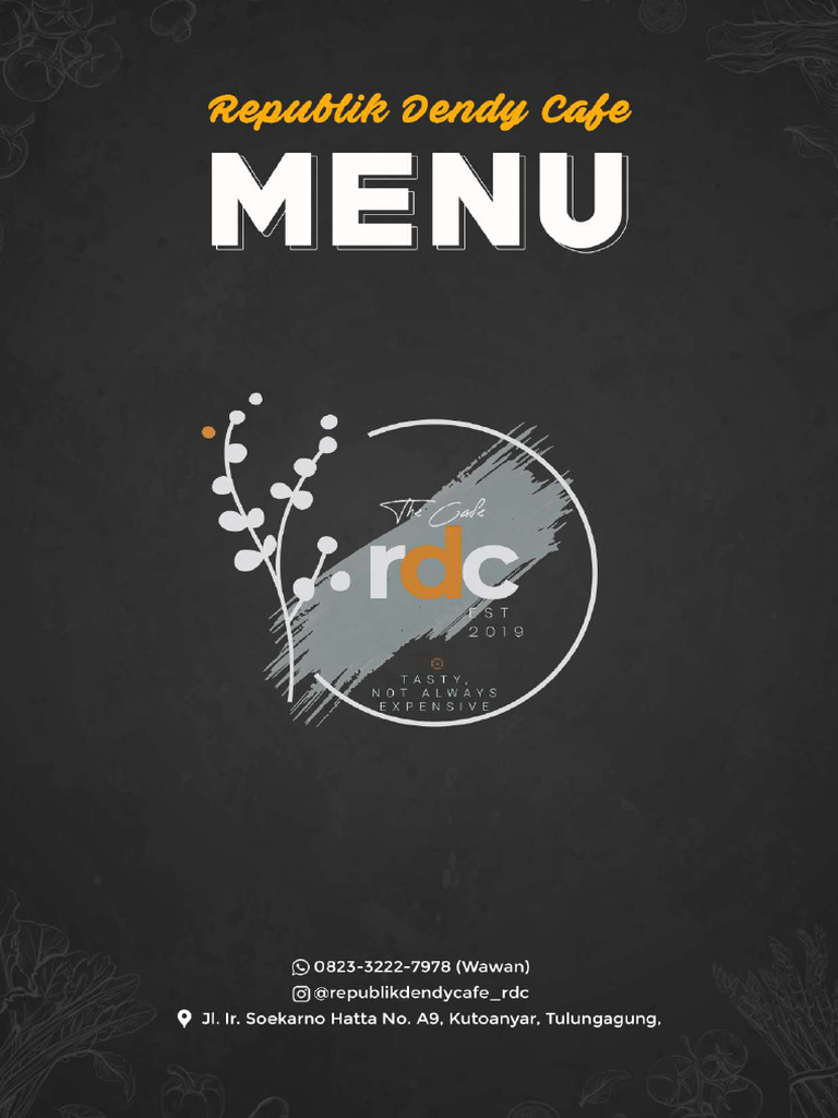 Menu Book RDC | PDF