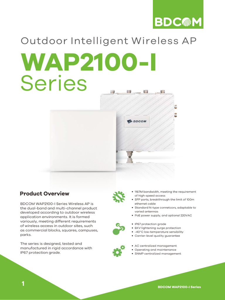 WAP2100-I Series | PDF | Wireless Access Point | Ieee 802.11