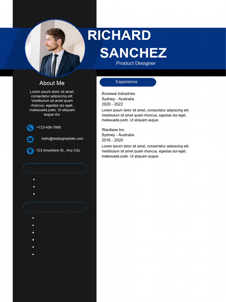 Richard Sanchez: Product Designer CV | PDF | Business