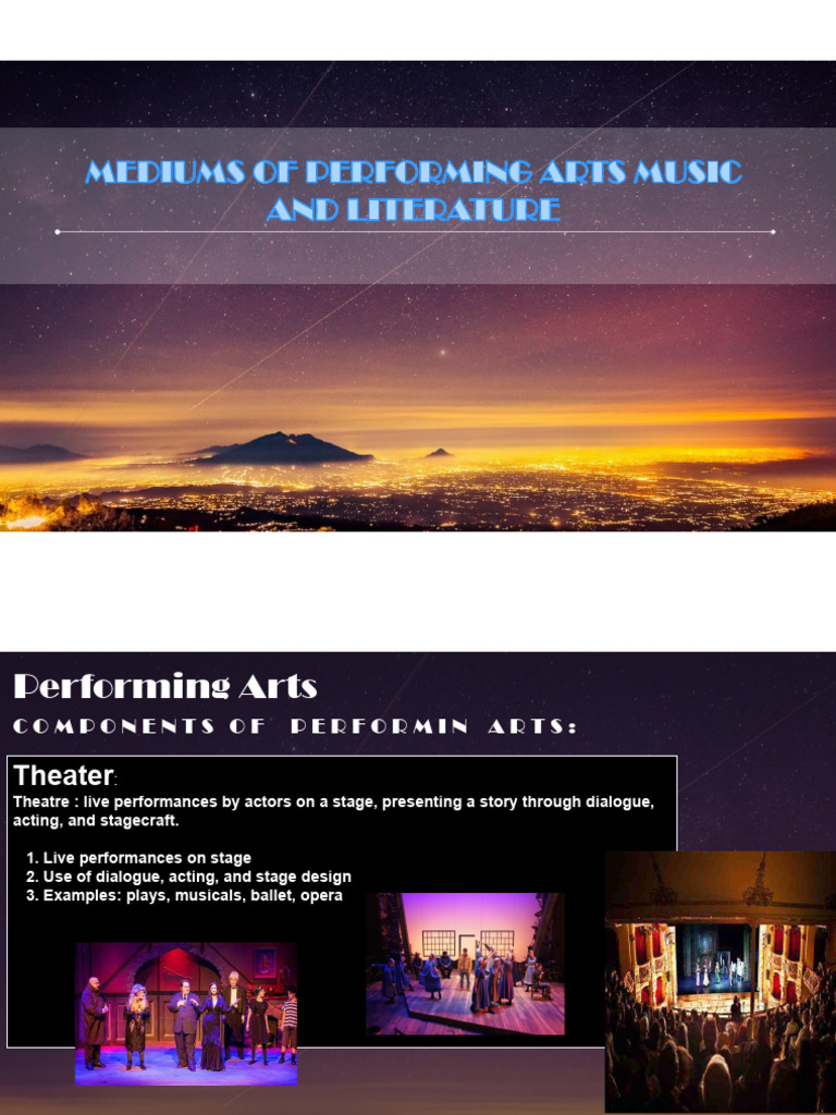 Overview of Performing Arts Forms | PDF | Performing Arts | Hip Hop Music