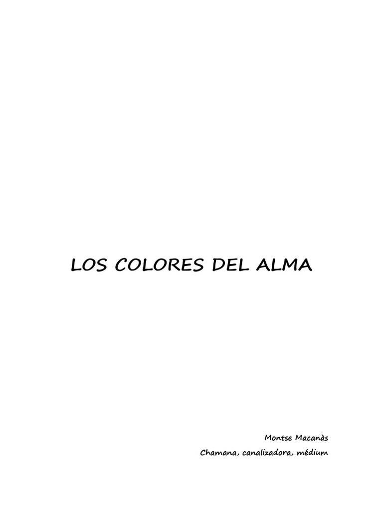 Los Colores Del Alma | PDF | Color | Alma