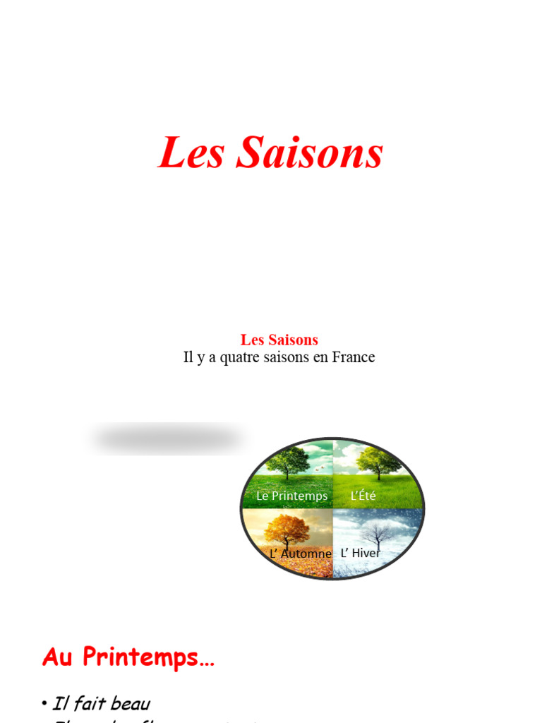 Les Saisons | PDF
