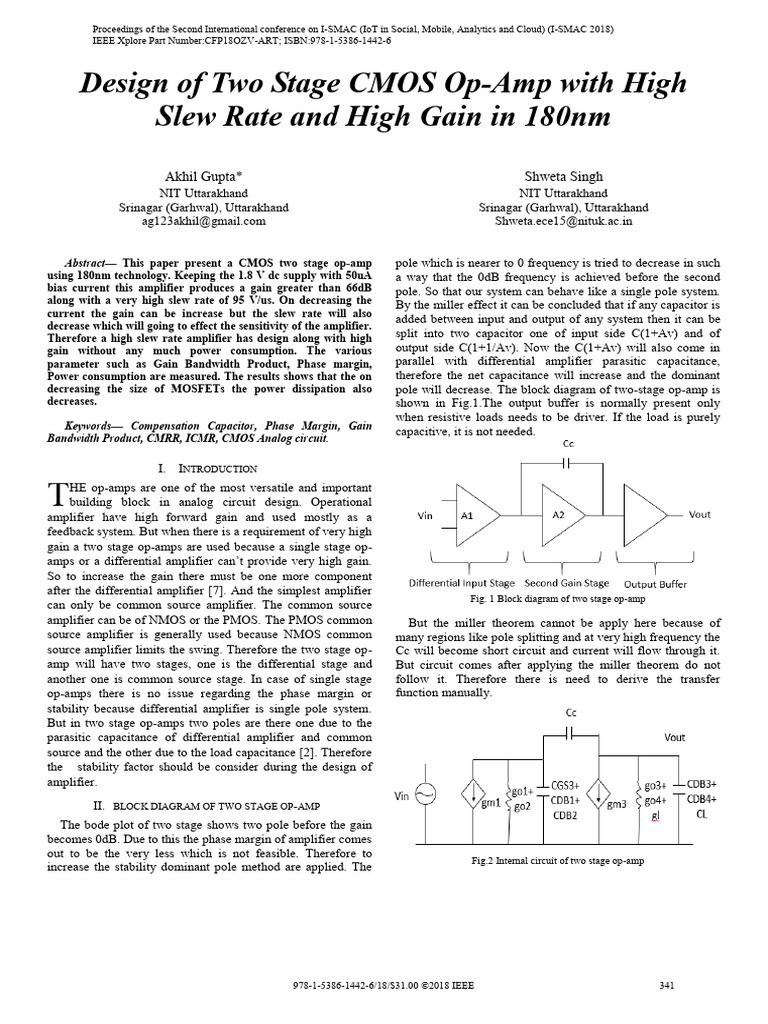 Design Op-Amp | PDF | Operational Amplifier | Amplifier