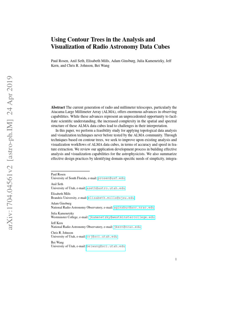 Analysis and Visualization of Radio Astronomy Data | PDF | Function (Mathematics) | Astronomy
