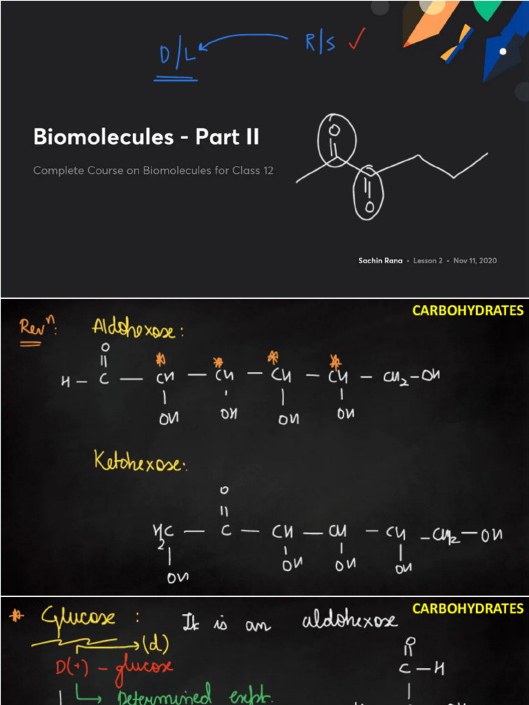 Biomolecules Part II With Anno | PDF