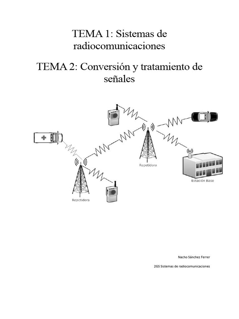 RESUMEN TEMA 1 Y 2 - Nacho Sanchez Ferrer | PDF | Modulación | Decibel