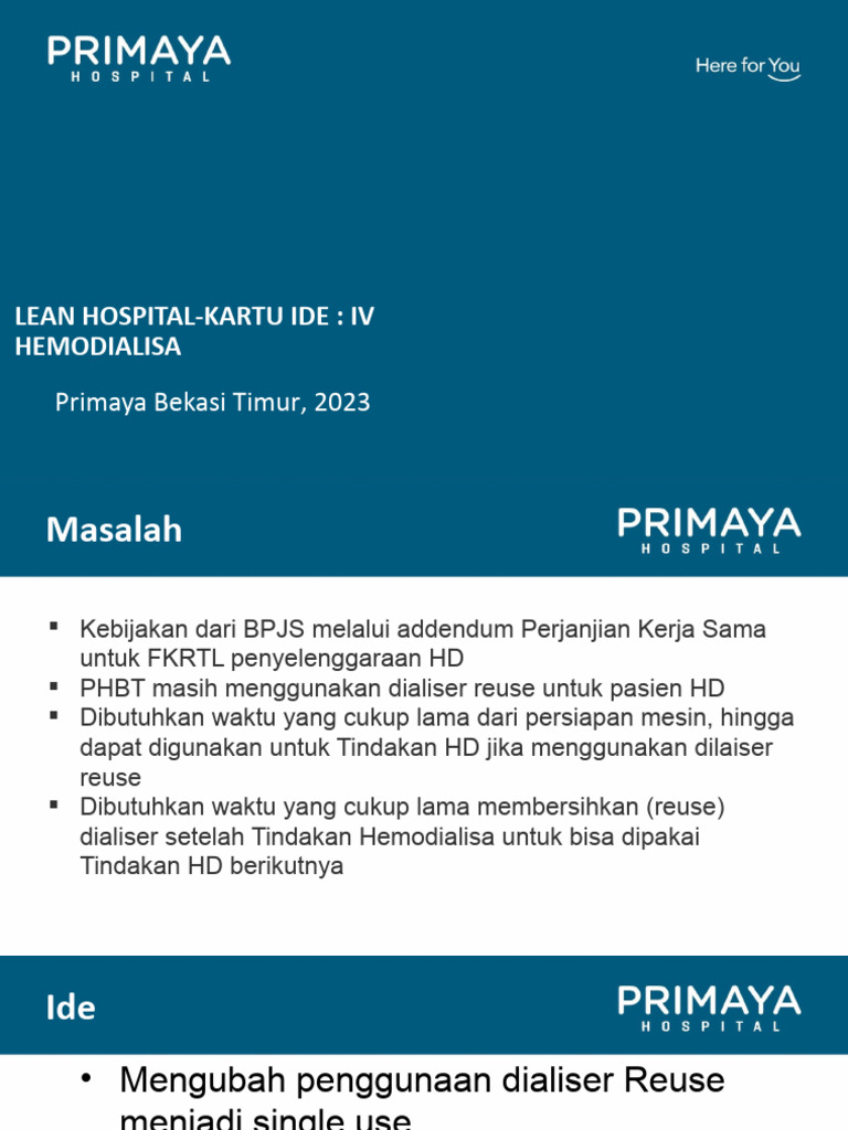 Lean Hospital HD Kartu Ide Ke 4 | PDF