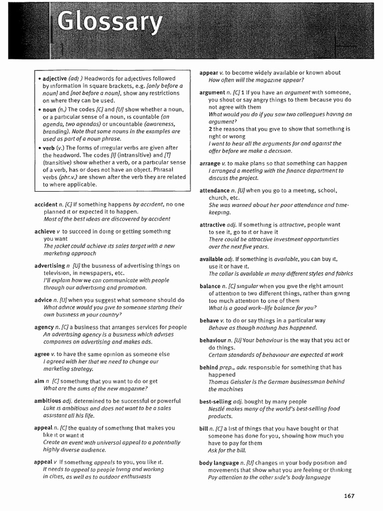 Market Leader Pre Int Vocabulary | PDF | Verb | Noun Market Leader Pre Int Vocabulary | PDF | Verb | Noun