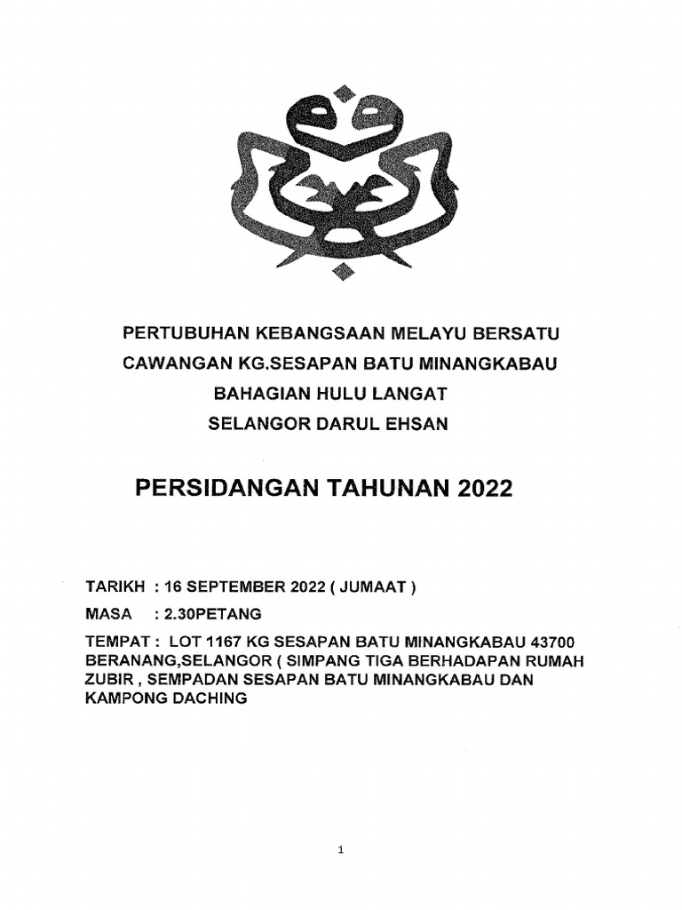 Persidangan Cawangan 2022 Pdf