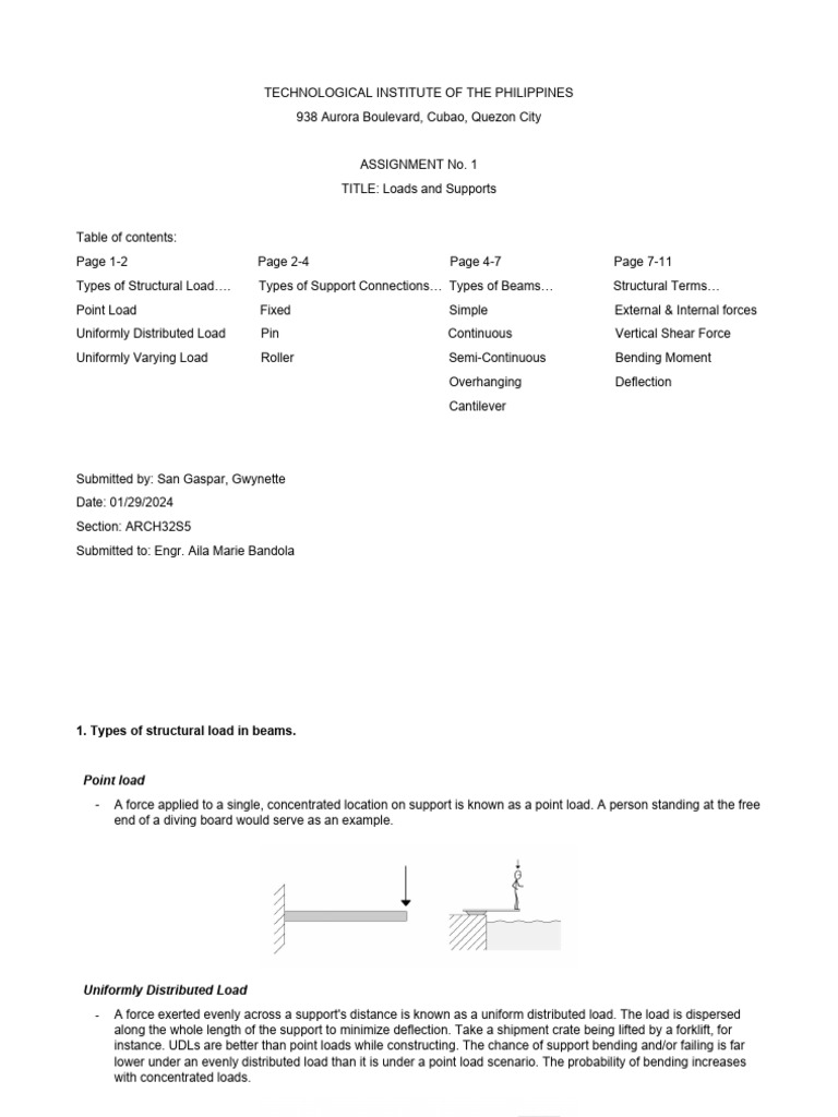 Tos | Download Free PDF | Beam (Structure) | Bending