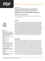 Spane Scale of Positive and Negative Experience Assessment | PDF ...