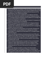 Nursing Entrance Exam Sample Q&A | PDF