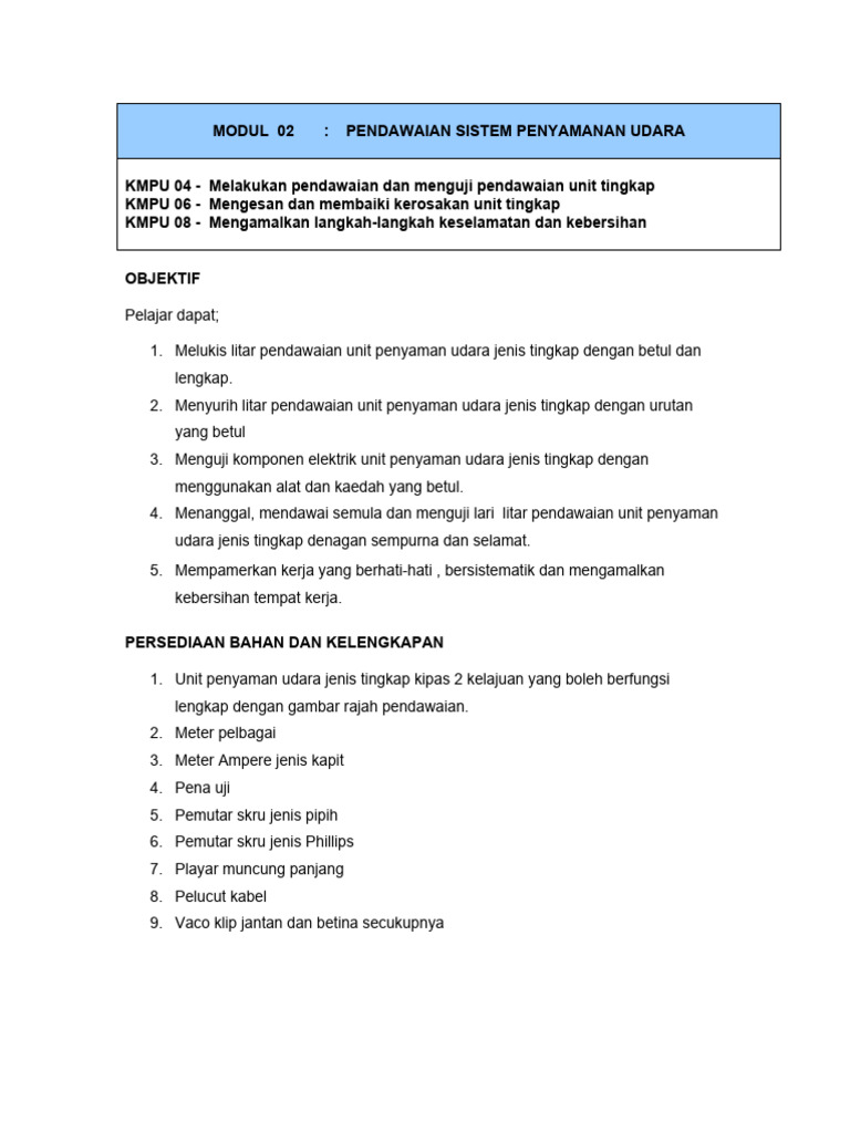 Lembaran Kerja Modul Kav Pu | PDF