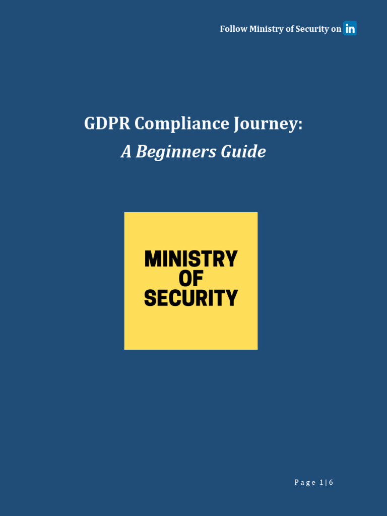 GDPR Beginners Handbook | PDF | Information Privacy | Government