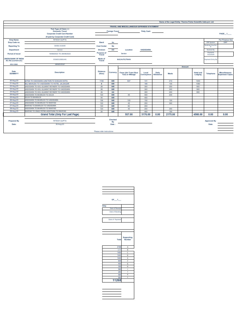 Bill Voucher-1 Expenses | PDF | Business | Banking Technology