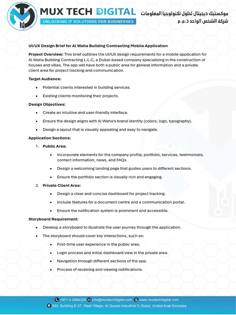 AlWaha Mobile Application UI UX Requirement | PDF | Mobile App | User ...