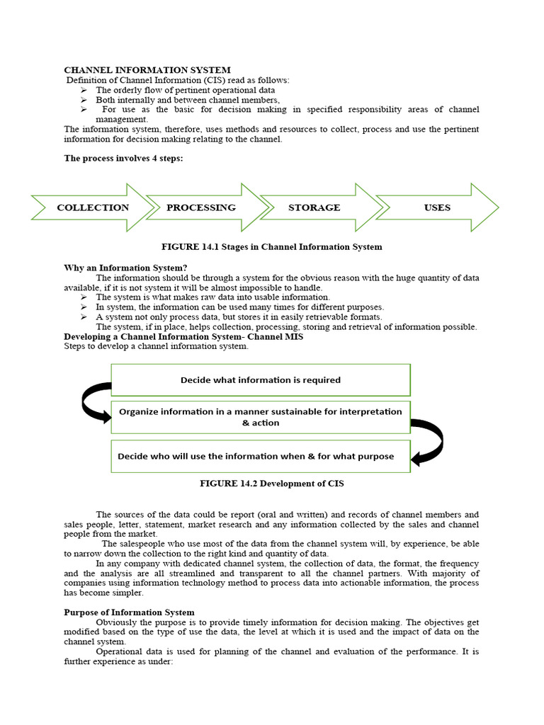 Channel Information System | PDF | Sales | Retail