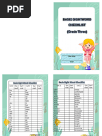 Sight Word List Grade 4 | PDF | Language Arts & Discipline