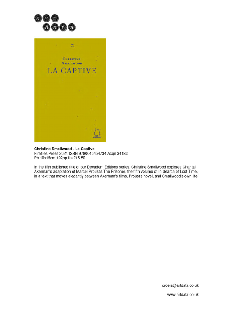 Christine Smallwood - La Captive | PDF