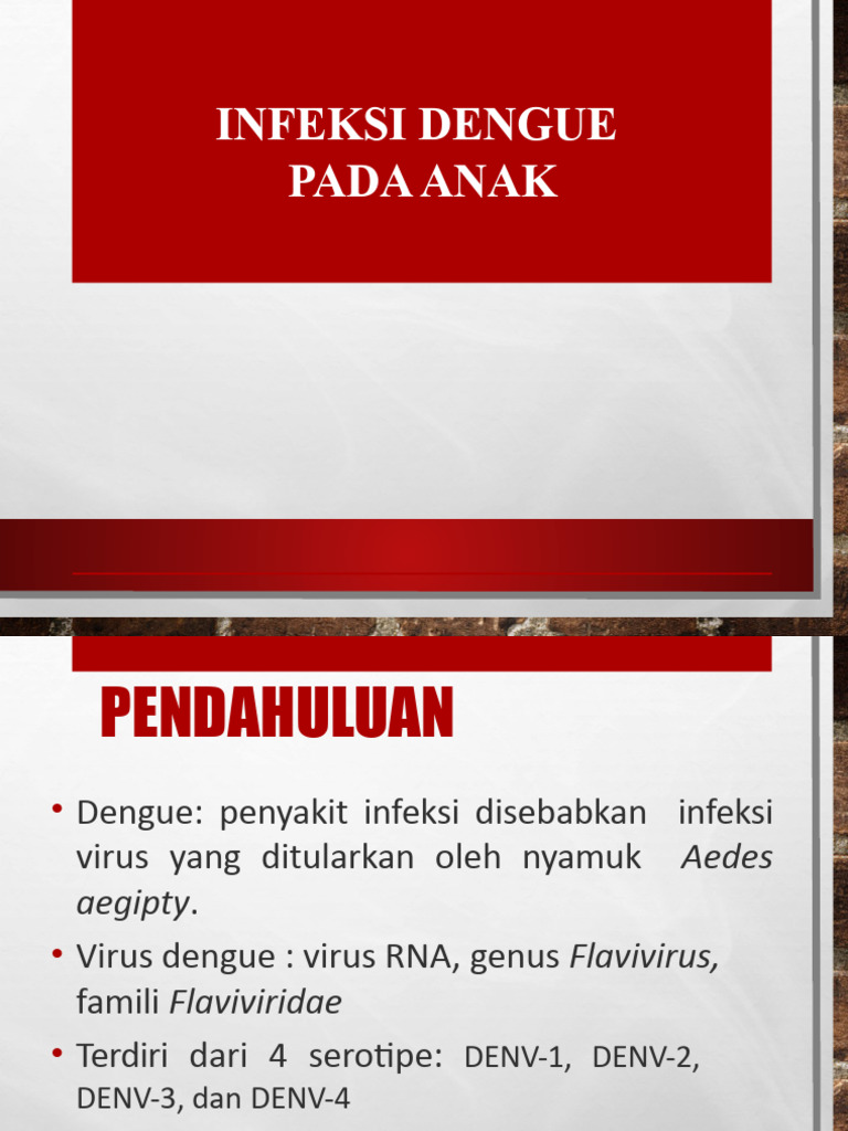 Infeksi Dengue 29052021 | PDF | Medical Specialties | Immunology