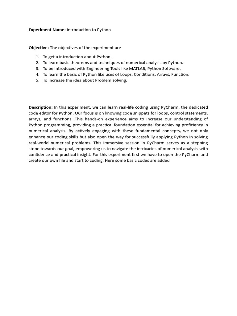 Numerical Lab Sessional Pdf Control Flow Computer Program