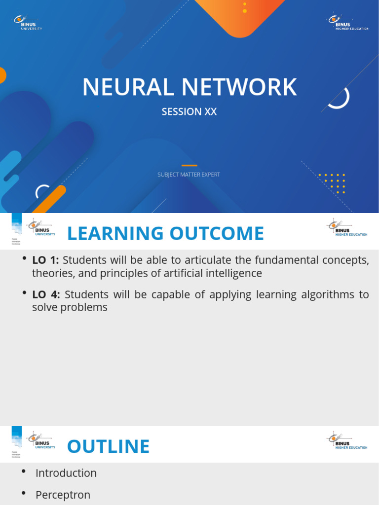 Session XX - Neural Network | PDF | Artificial Neural Network | Data Mining