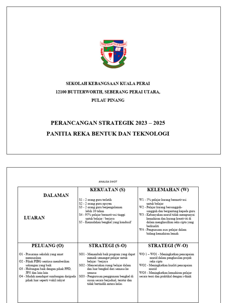 PERANCANGAN_STRATEGIK_PANITIA_SKKP | PDF