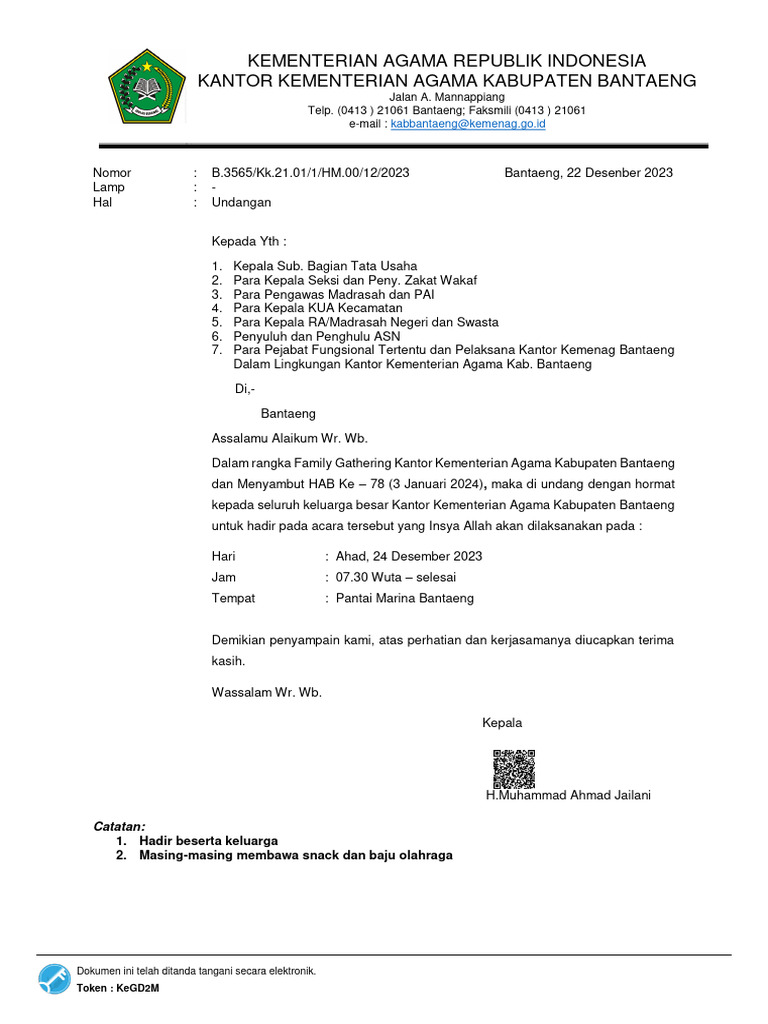 Undangan Family Gathering | PDF