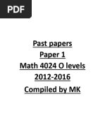 IGCSE Mathematics Formula Sheet | PDF | Circle | Triangle