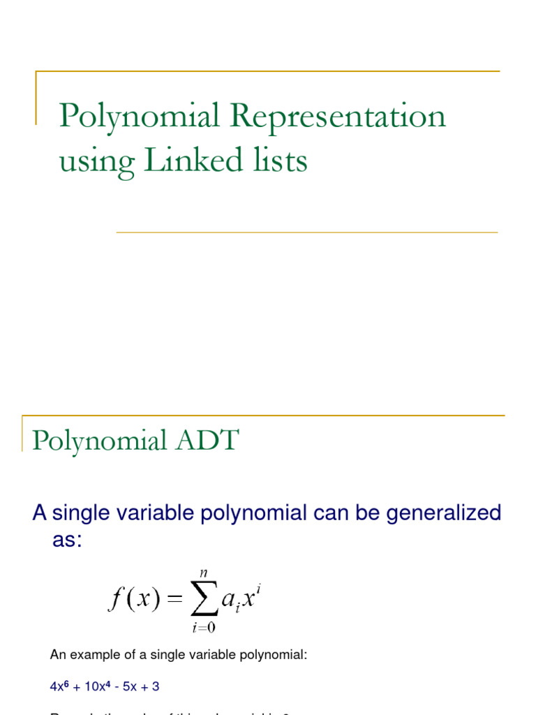8.polynomial Representation Unit-1 | Download Free PDF | Polynomial | Derivative