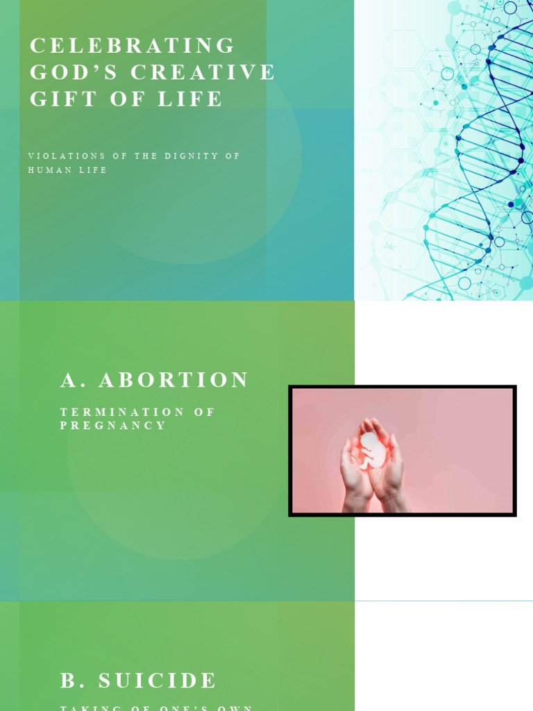 Lesson 9 G9 Celebrating Gods Creative Gift of Life | PDF