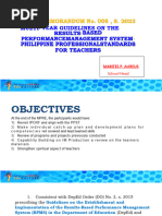Performance Management and Evaluation System PMES 1 | PDF | Learning | Teaching