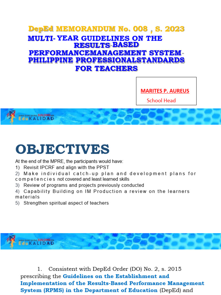 Rpms Guidelines | PDF | Classroom | Behavior Modification Rpms Guidelines | PDF | Classroom | Behavior Modification