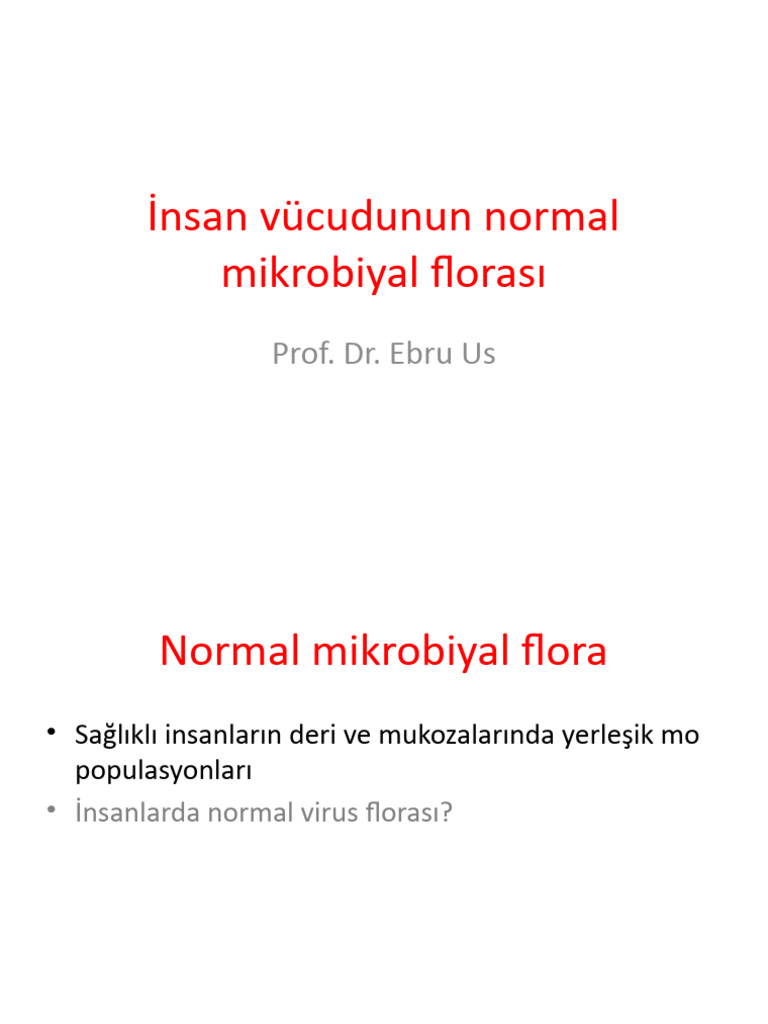 İnsan Vã Cudunun Normal Mikrobiyal Florasä | PDF İnsan Vã Cudunun Normal Mikrobiyal Florasä | PDF