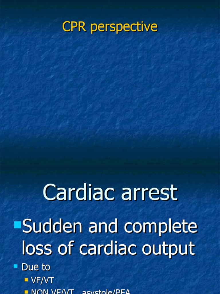 Introduction - CPR Perspective | PDF | Cardiopulmonary Resuscitation ...