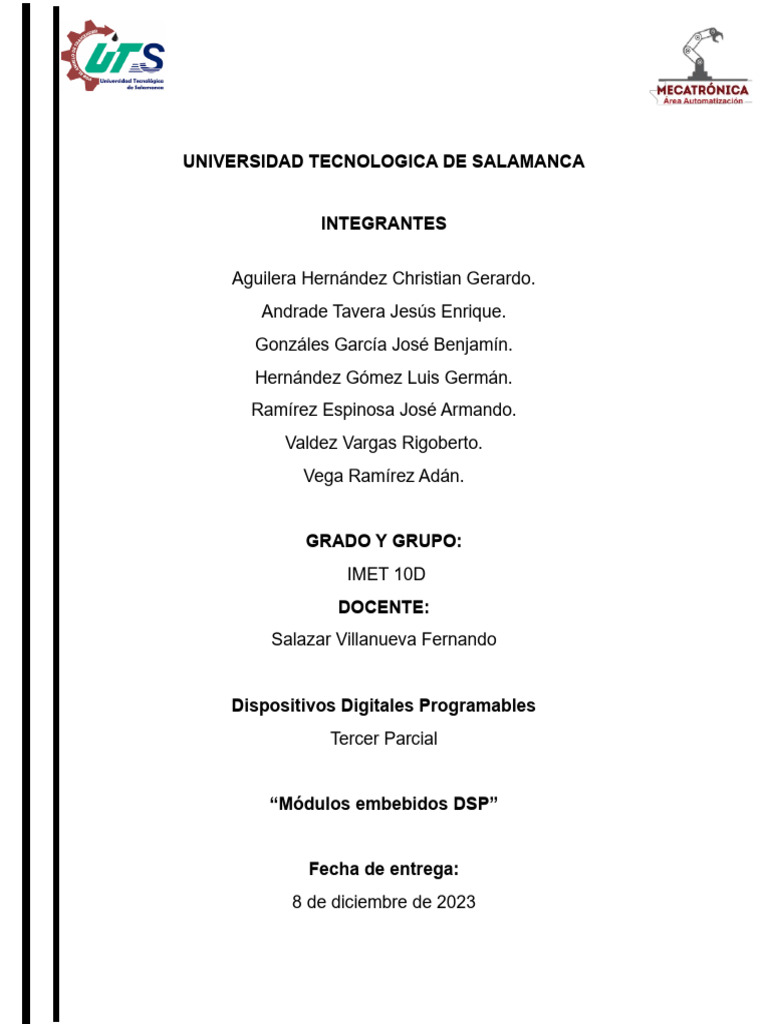 Módulos Embebidos DSP | PDF | Señal analoga | Sistema Integrado