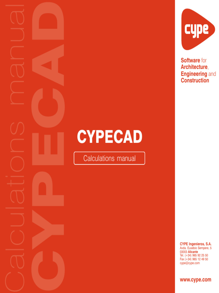 CYPECAD Calculations Manual | PDF | Beam (Structure) | Foundation (Engineering)