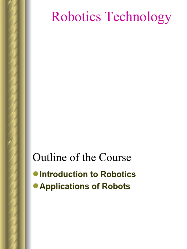 Robotics | PDF | Robot | Robotics