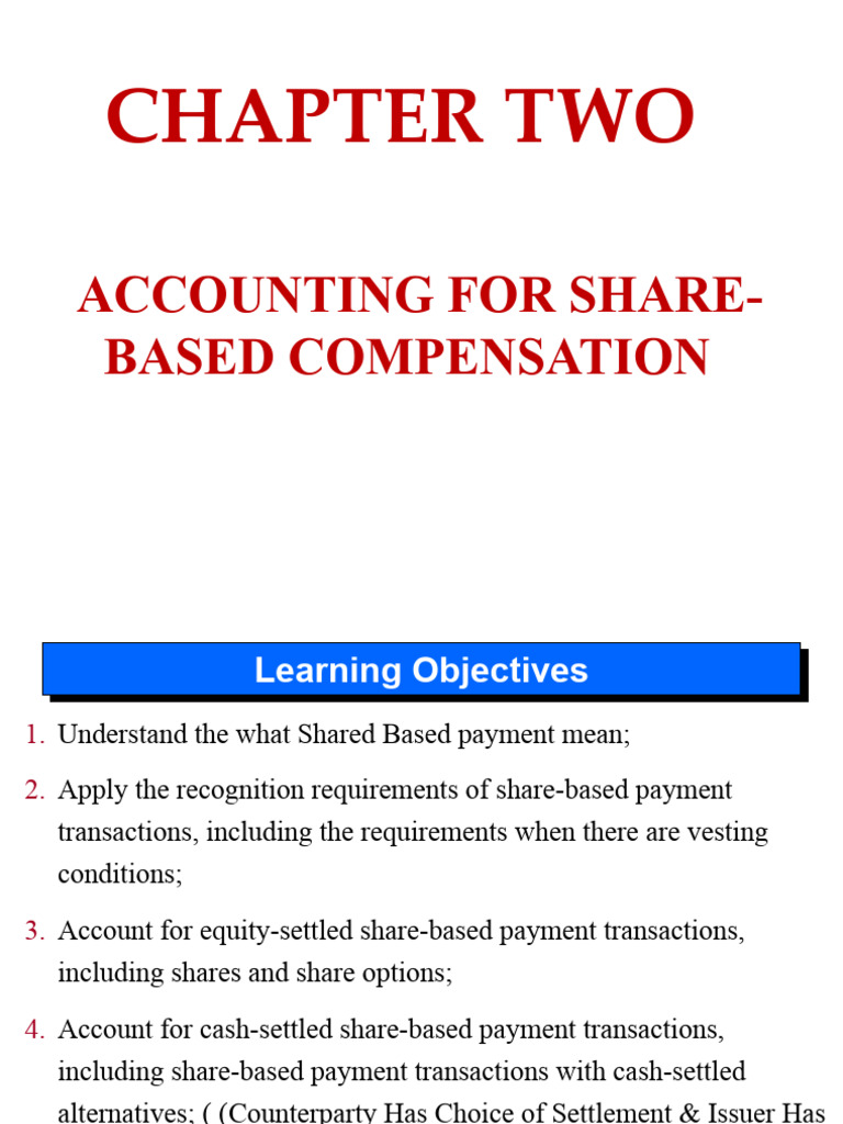 Chapter Two: Accounting For Share-Based Compensation | PDF | Equity (Finance) | Fair Value