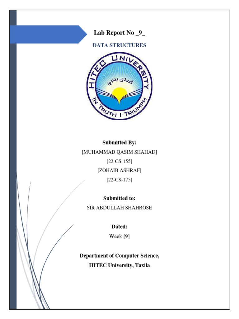 lab 9 dsa | PDF lab 9 dsa | PDF