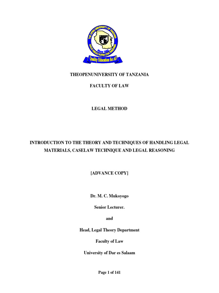 Legal Research and Writing Guide | PDF | Judgment (Law) | Knowledge