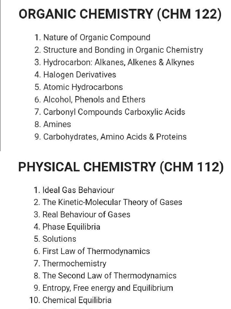 Second Semester Course Outline | PDF