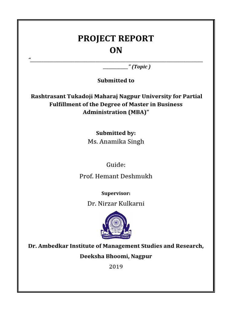 DAIMSR Project Front Pages (1) Ana | PDF | Science | Cognition