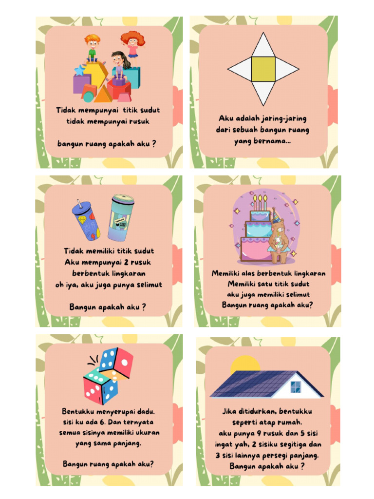 Teka Teki Bangun Ruang | PDF