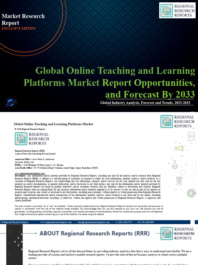 Online Teaching and Learning Platforms Market With Manufacturing ...