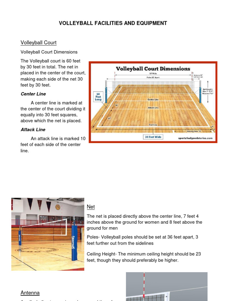Volleyball Facilities and Equipment | PDF