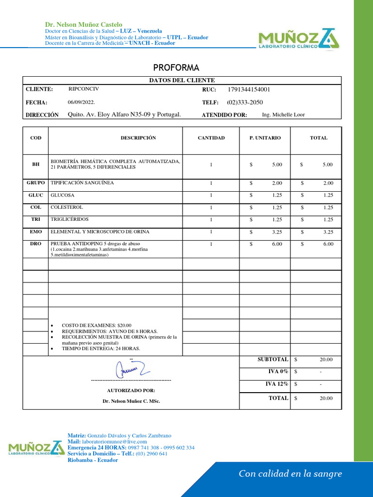 Proforma Ripconciv | PDF