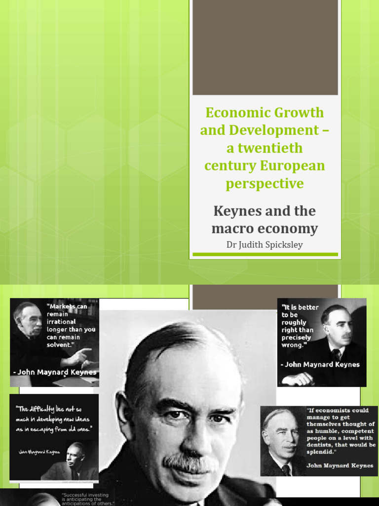 EGDE - Lecture 8 Keynes and The Macro Economy - For Students | PDF ...