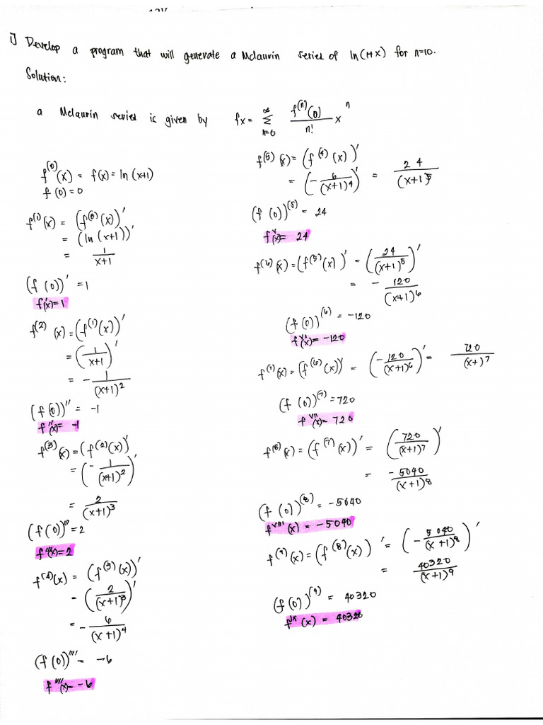 Handwritten Solution (Practical Exam) | PDF